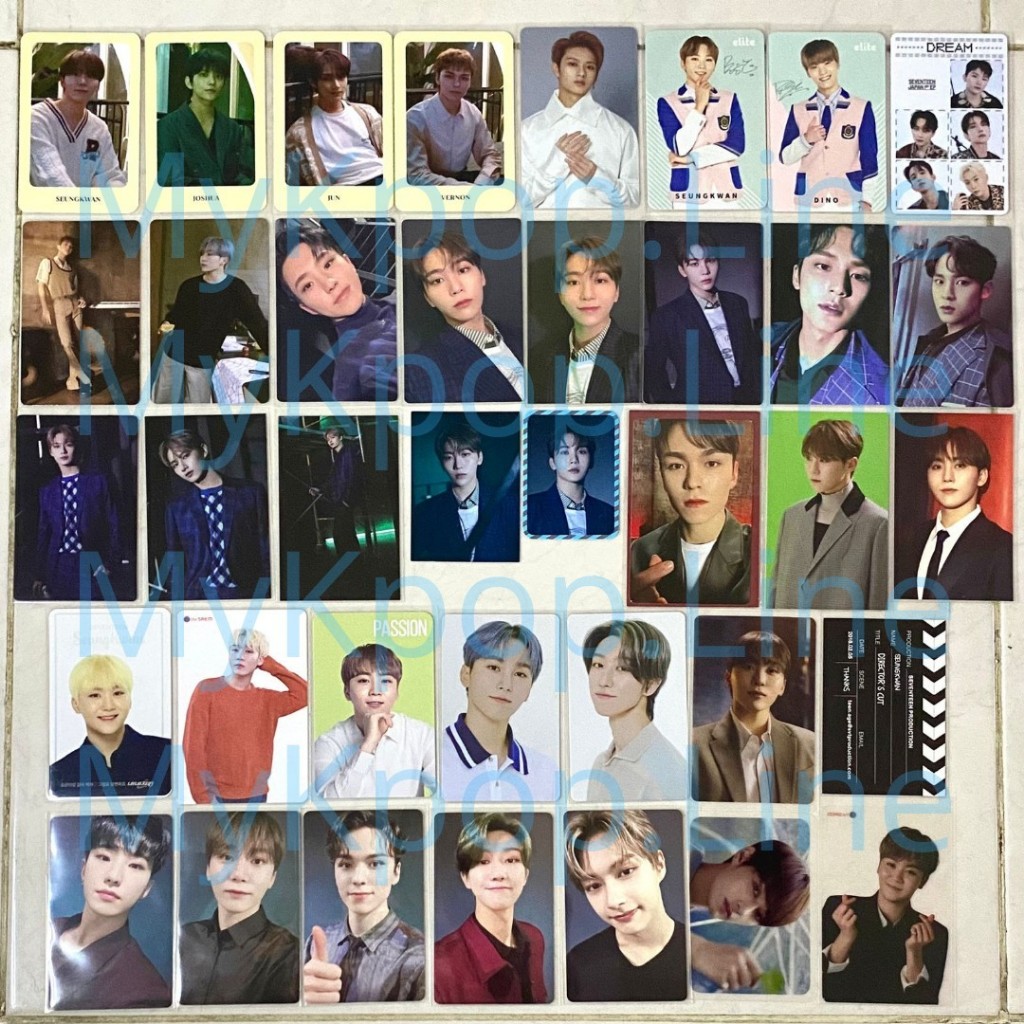 Jual Photocard Mingyu Hoshi Seungkwan THe8 Jun Little Wishes Seventeen PC SVT Official Card ...