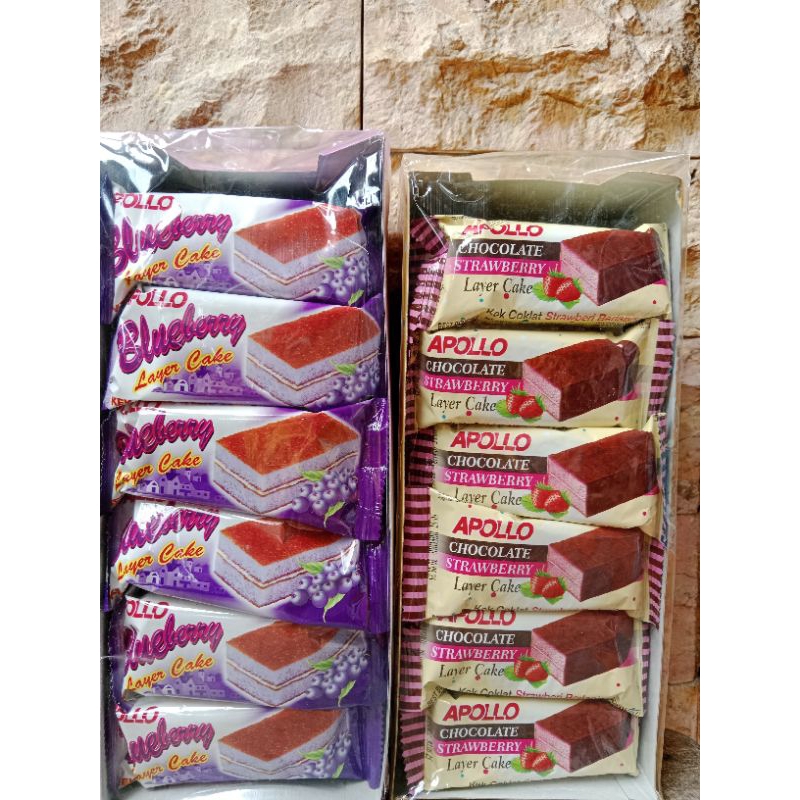 Jual APOLLO LAYER CAKE (HALAL) @ 18 gr x 24 bungkus. | Shopee Indonesia
