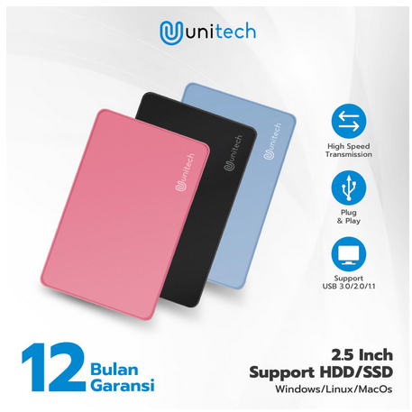 Jual itstore Unitech Casing External Harddisk HDD Enclosure 2.5 inch ...