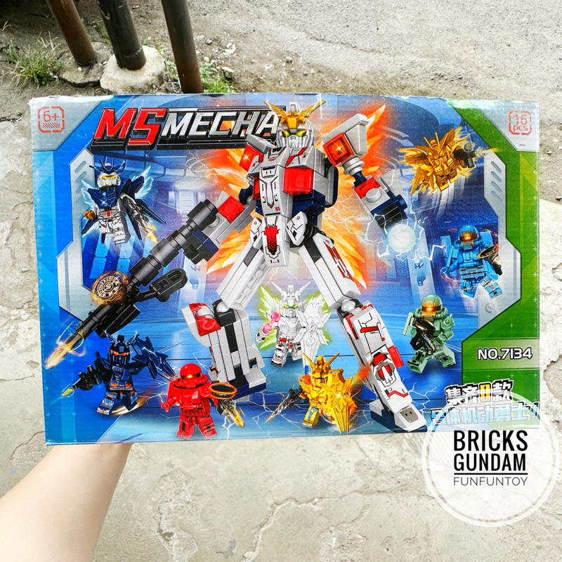Jual Mainan Gundam Model Blok Robot Figure Bricks 7134 | Shopee Indonesia