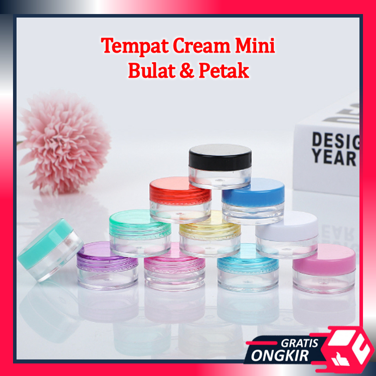 Jual Gratis Ongkir - 5922 Tempat Cream Mini Bulat & Petak / Pot Jar ...