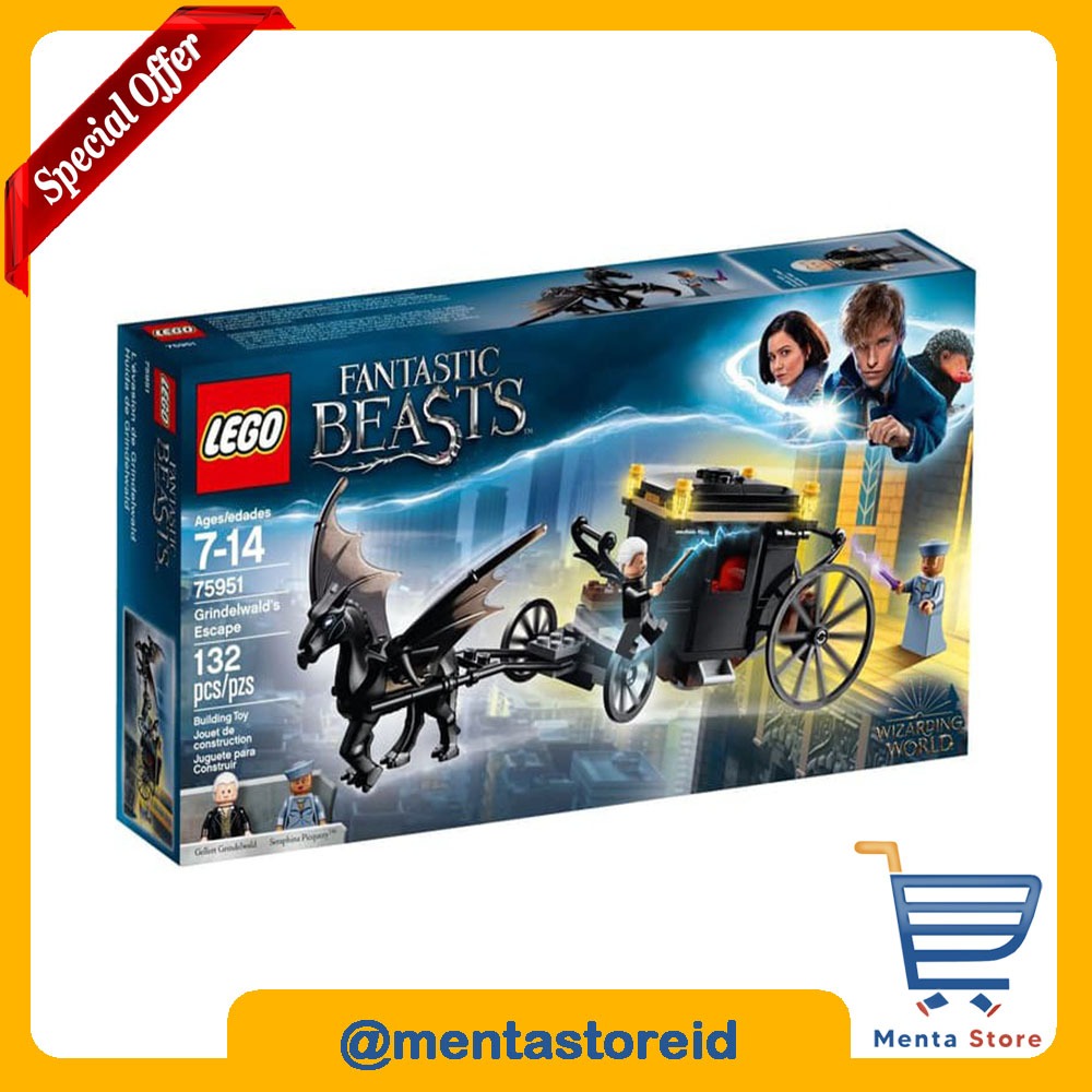 Jual LEGO Fantastic Beasts 75951 Grindelwald's Escape Magic Beast The ...