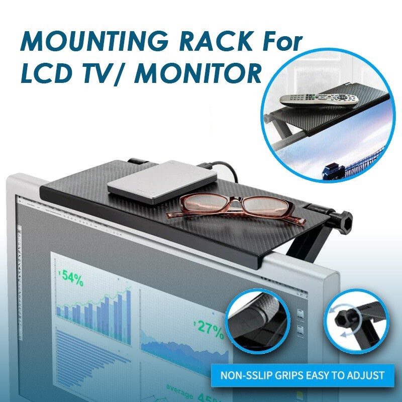 Jual Rak Gantung Remot Tatakan Router Wifi Set Top Box Atas Monitor ...