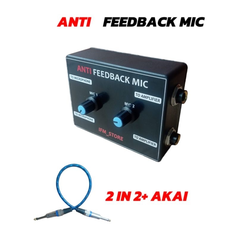 Jual Alat Anti Feedback Mic Universal 2 Input 2 Output Jack Akai Ke ...