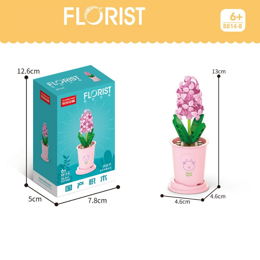 Jual Mainan Bricks Flower Bunga DIY Susun Edukasi Mainan Nano Block ...