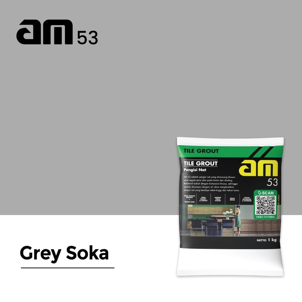 Jual Nat Keramik AM 53 Pengisi Nat Tile Grout Semen Warna | Shopee ...