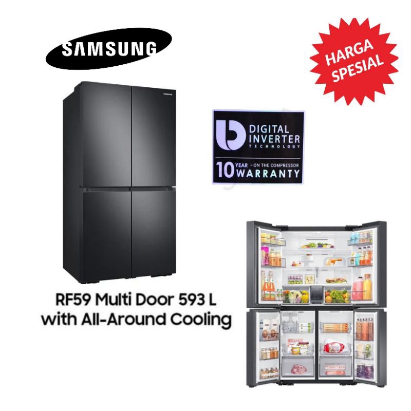 Jual SAMSUNG Kulkas MULTIDOOR 4 Pintu - DIGITAL INVERTER RF59C7000B1/SE ...