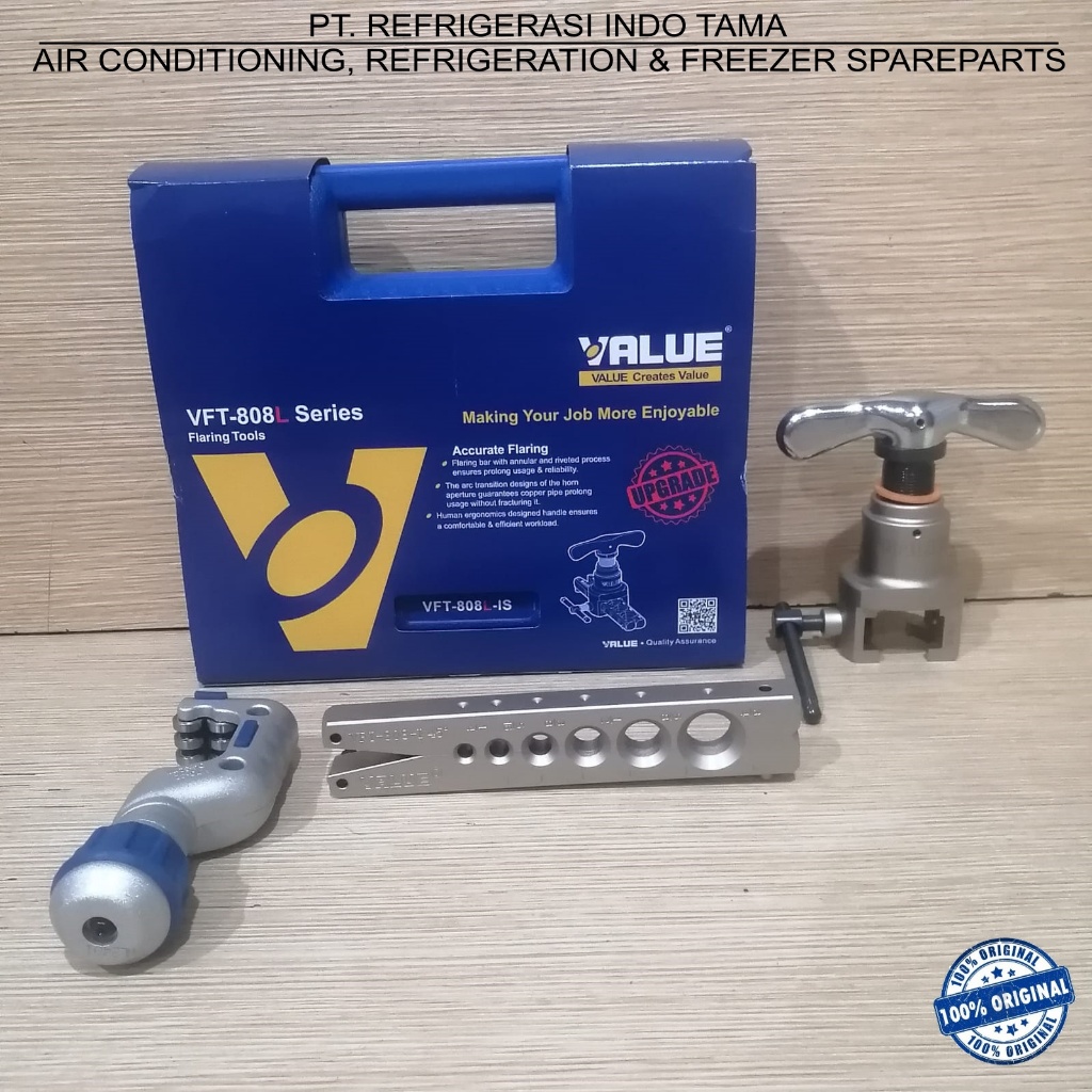 Jual Flaring Tools VALUE VFT-808-IS + VTC-32 Blow Case | Shopee Indonesia