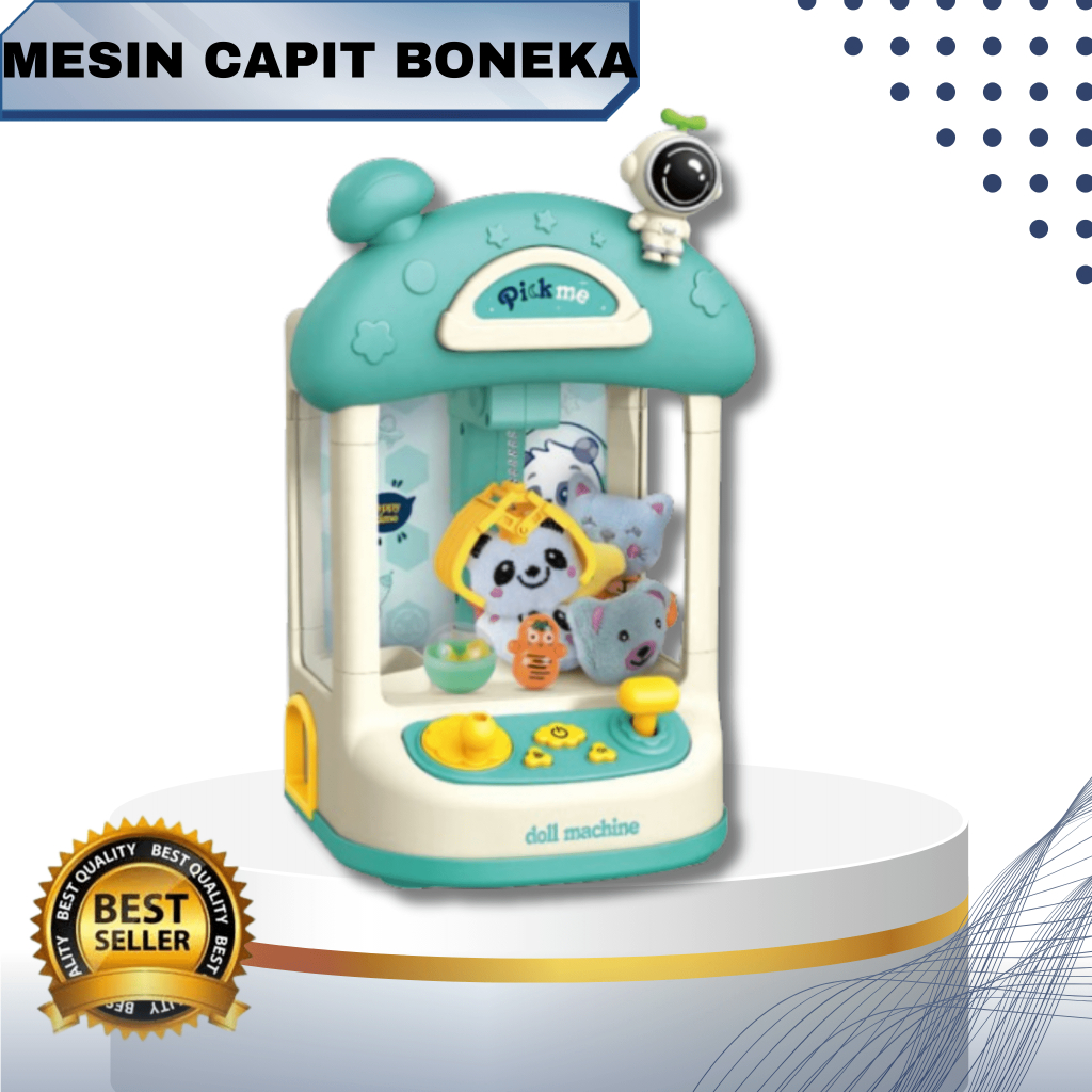 Jual Mesin Capit Boneka Doll Machine Spaceman Mainan Anak Capit Lampu dan Musik Mainan Tangkap ...