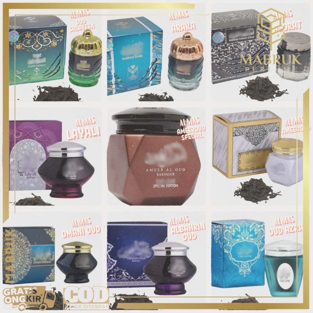 Jual ALL VARIAN Buhur Almas Bakhoor Arab Impor Bukhur Bakhour Mamoul ...