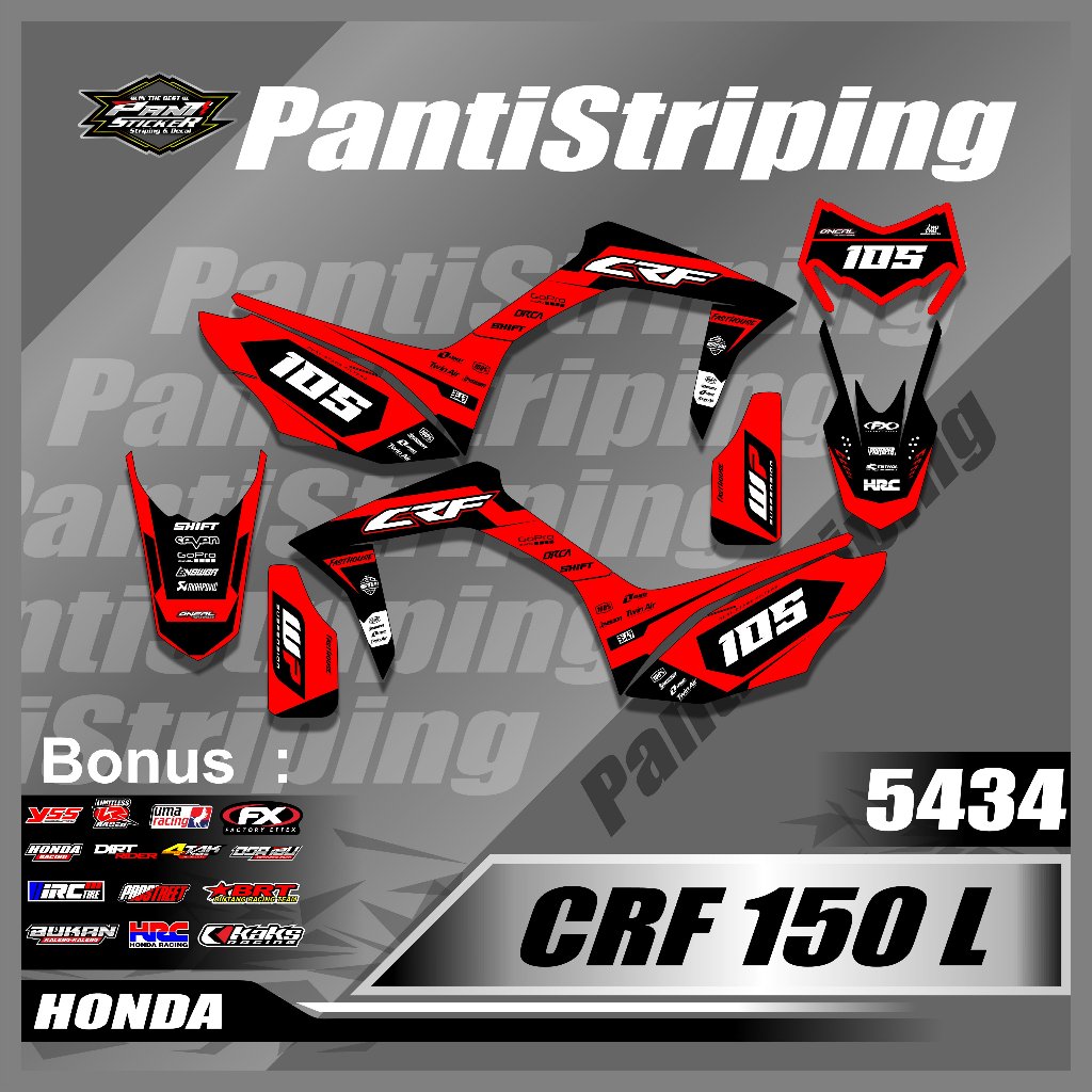 Jual STIKER STRIPING MOTOR CRF Variasi LIS - Sticker MOTOR HONDA CRF ...