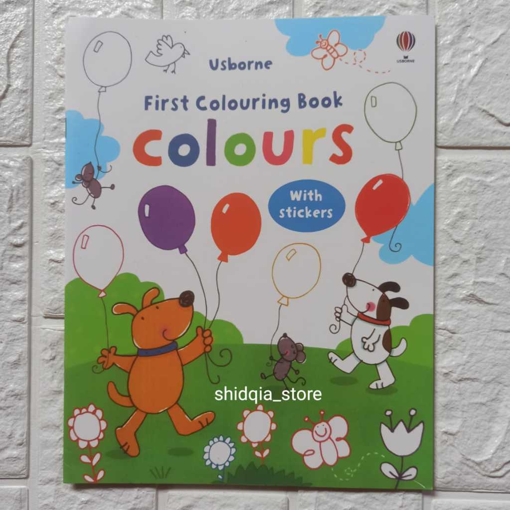 Jual BUKU MEWARNAI First Colouring Book Colours with Sticker (+ stiker ...