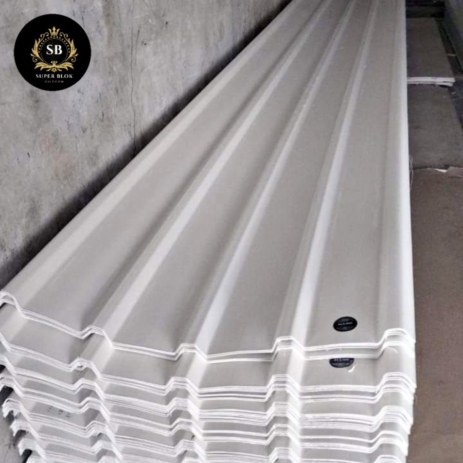 Jual Atap pvc / atap UPVC MASPION SINGLE LAYER.EFEKTIF 84CM (sejenis ...