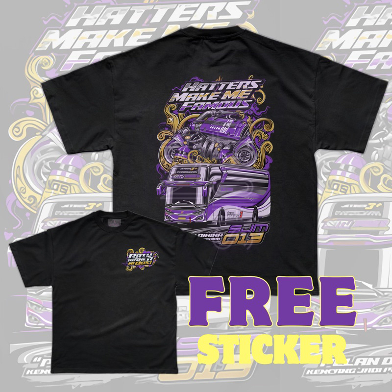 Jual Kaos Bus Mania Ratu Maher | Baju Mania Anak | Free Sticker ...