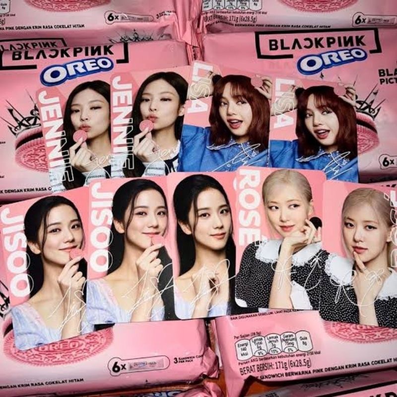 Jual BISKUIT OREO BLACKPINK LIMITED BONUS PHOTOCARD // OREO ROLL 133gr ...
