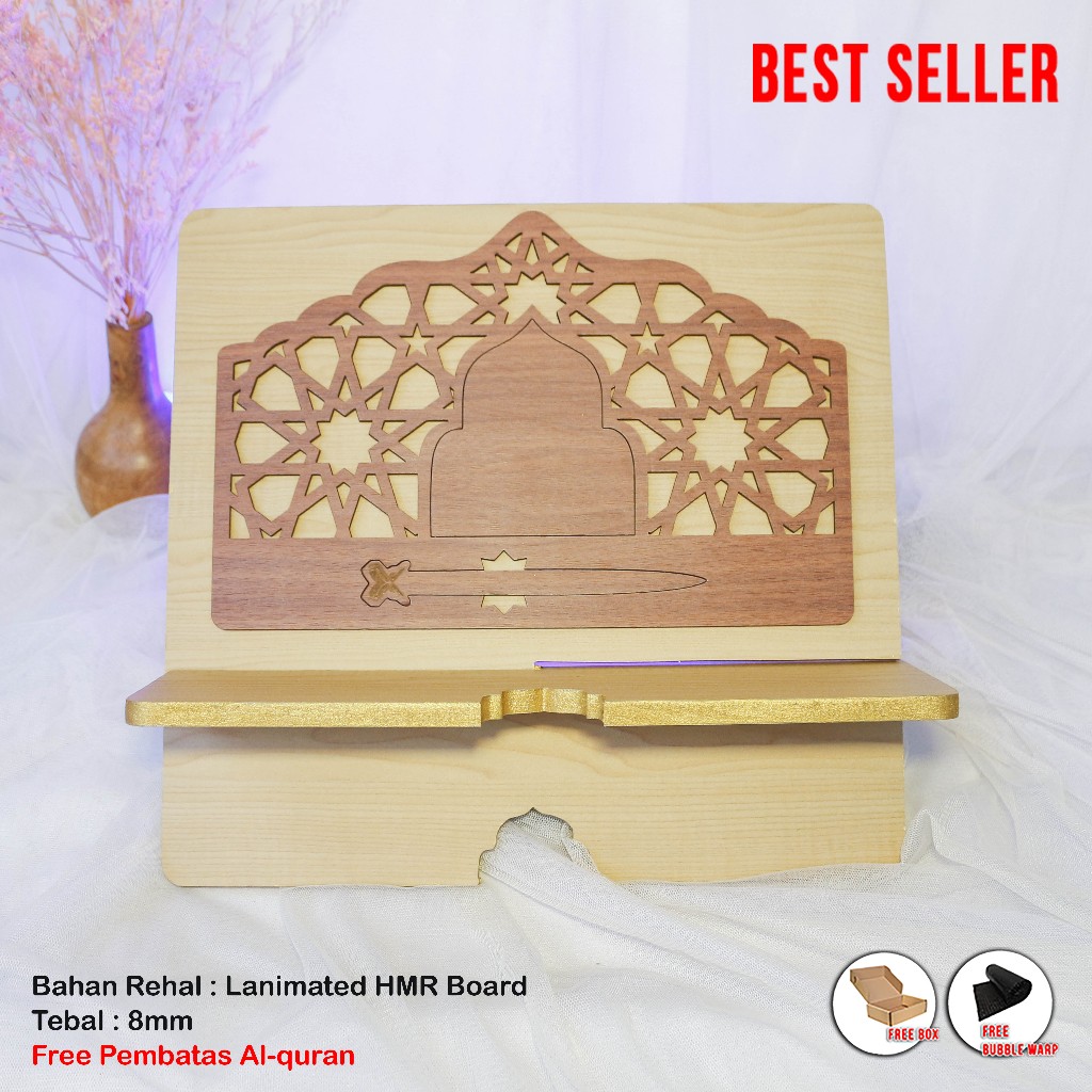 Jual Rehal Al Qur'an Meja Lipat Portable Laser Cut meja baca | Shopee ...