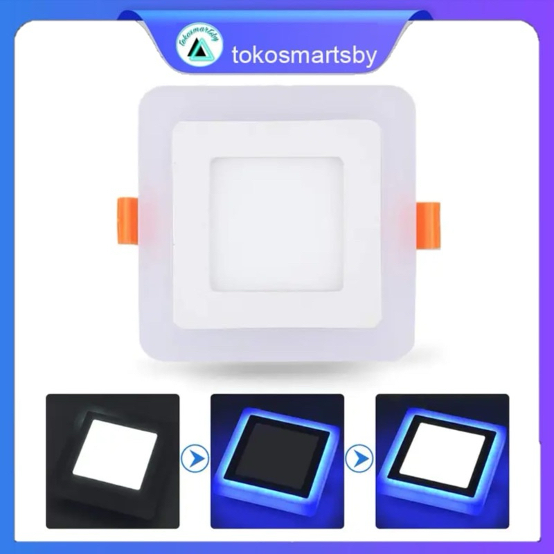 Jual LAMPU PANEL DOWNLIGHT 18+6 WATT INBOUW BENTUK KOTAK | Shopee Indonesia
