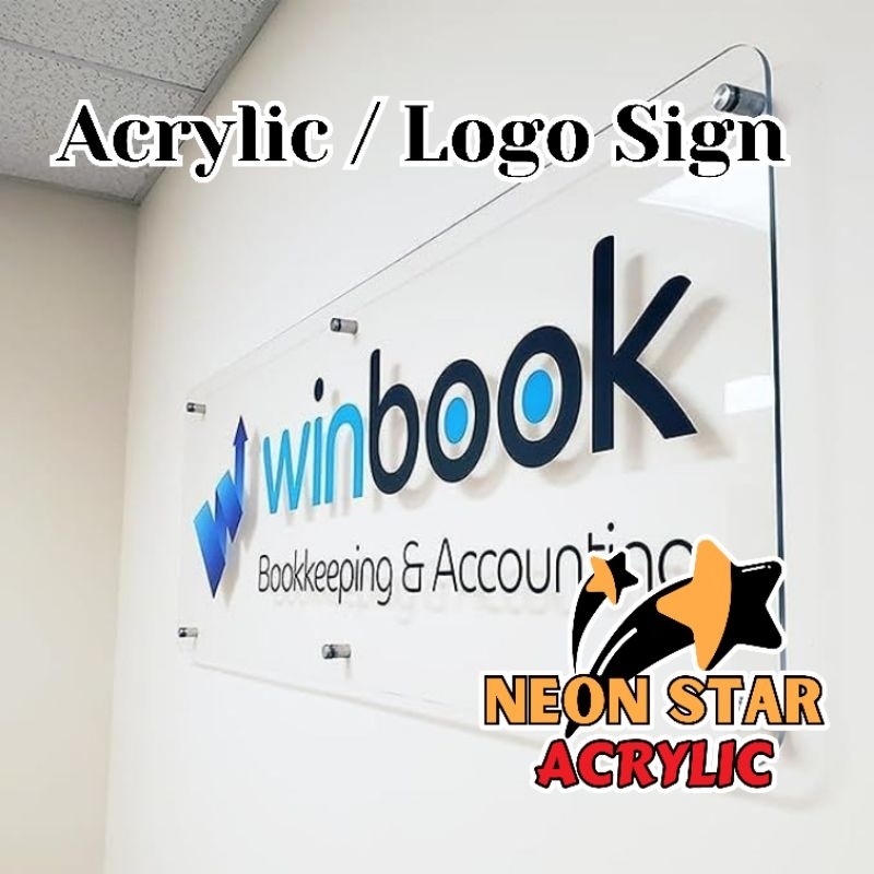 Jual Akrilik Sign Custom Rp.100/cm² (Logo Sign / Signage Acrylic ...