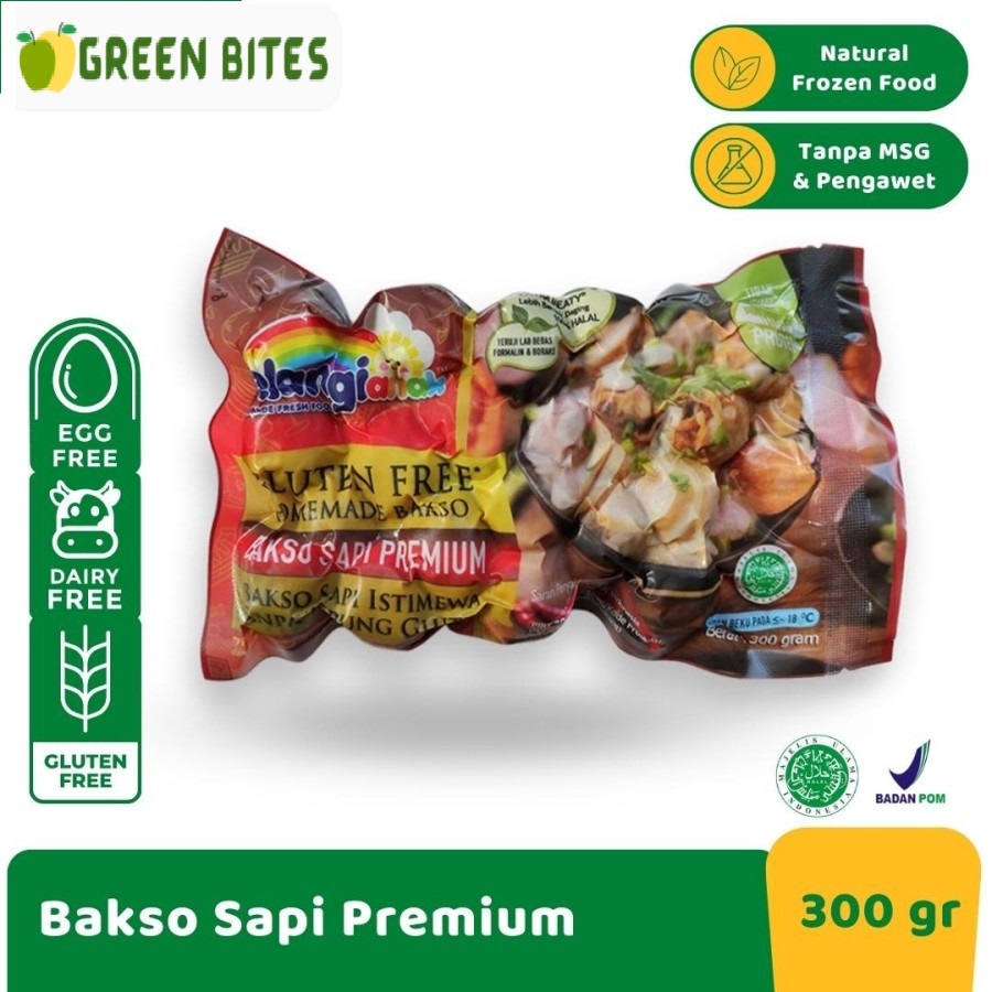 Jual Pelangi bakso sapi special non msg non pengawet 300 gram Gluten ...