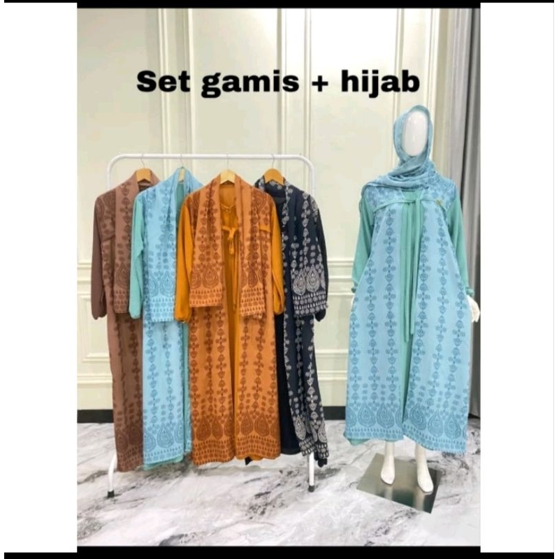 Jual GAMIS ALENA RANDOM GAMIS SET HIJAB CRINKLE MOTIF GAMIS SAR,I ...