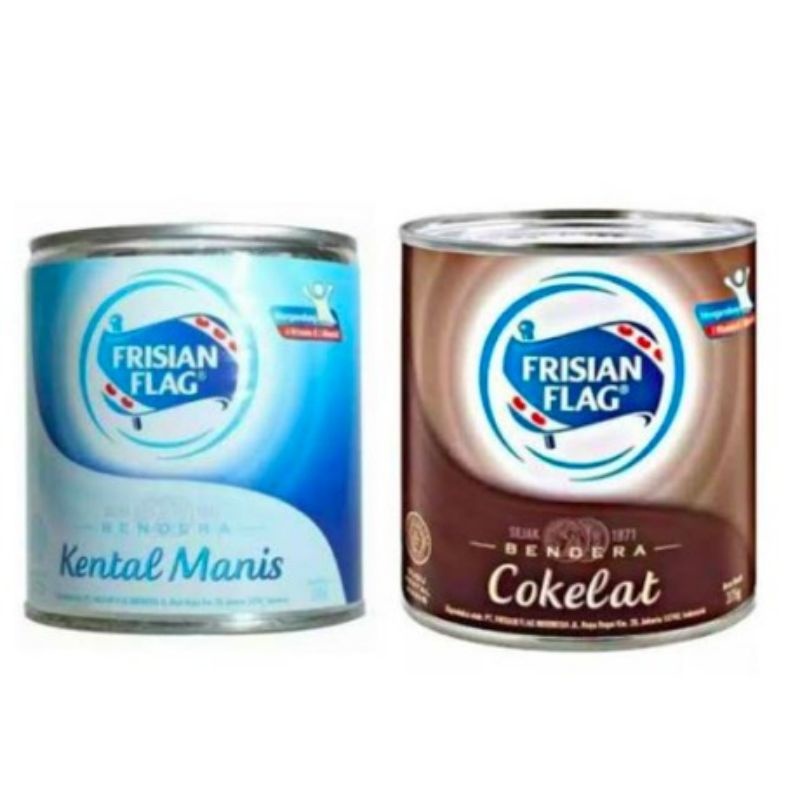 Jual Susu kaleng Frisian Flag Bendera Susu Kental Manis Kaleng 370 Gram ...