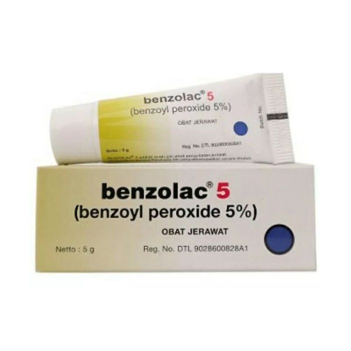 Jual BENZOLAC 5% GEL 5 GR BENZOIL PEROKSIDA BENZOYL PENGOBATAN JERAWAT ...