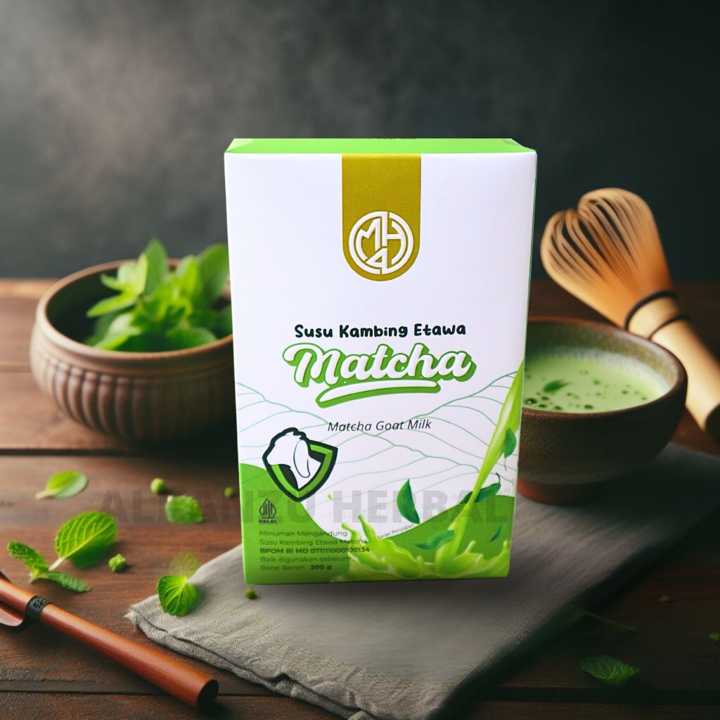 Jual Matcha Goatmilk H64 200 gram Susu Kambing Etawa plus Green Tea ...