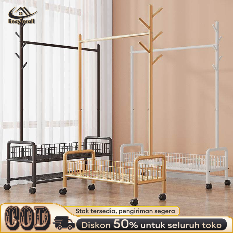 Jual Stand Hanger Gantungan Baju Berdiri Gantungan Baju Besi Stand ...
