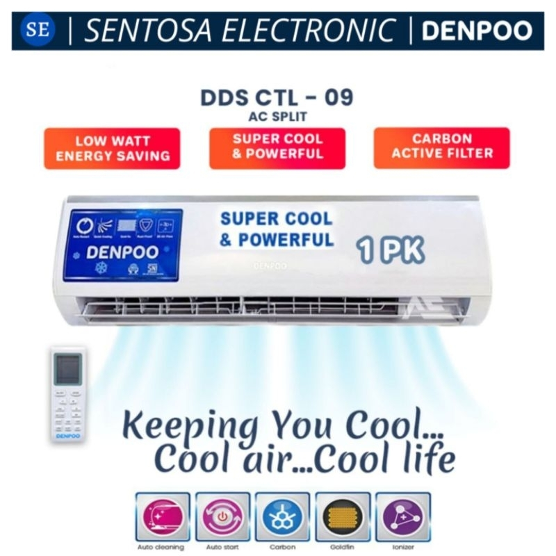Jual Denpoo Platinum AC Split 1 PK DDS 09 CTL | Shopee Indonesia