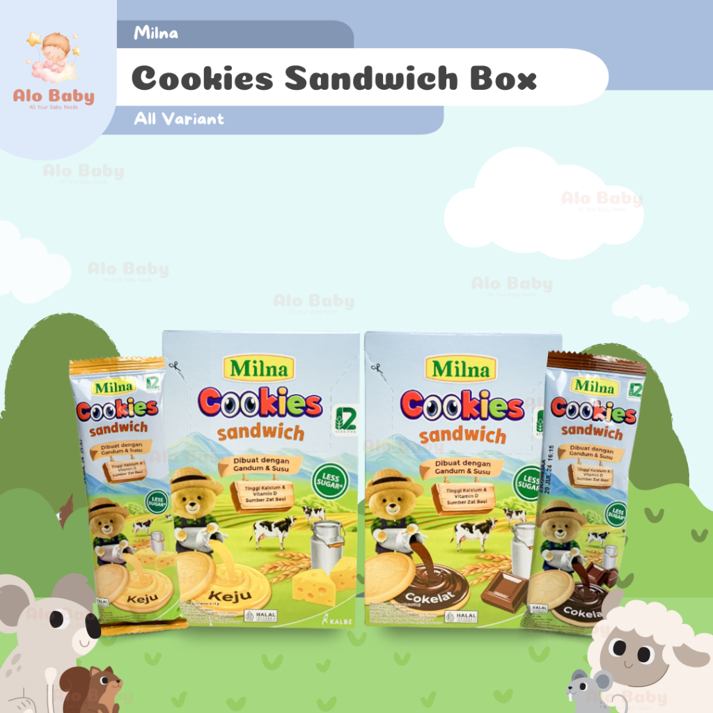 Jual Milna Cookies Sandwich SACHET - Milna Biskuit Snack Camilan Anak ...