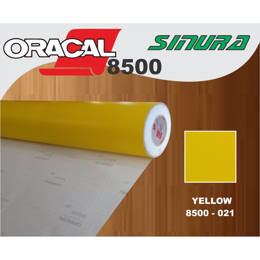 Jual Sticker Oracal Seri 8500-021 YELLOW // STICKER UNTUK NEONBOX ...