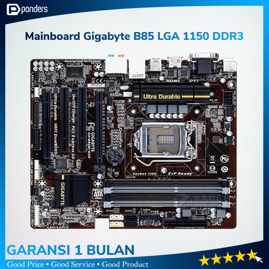 Jual Mainboard Intel Gigabyte B85 LGA 1150 DDR3 Support Gen4 | Shopee ...