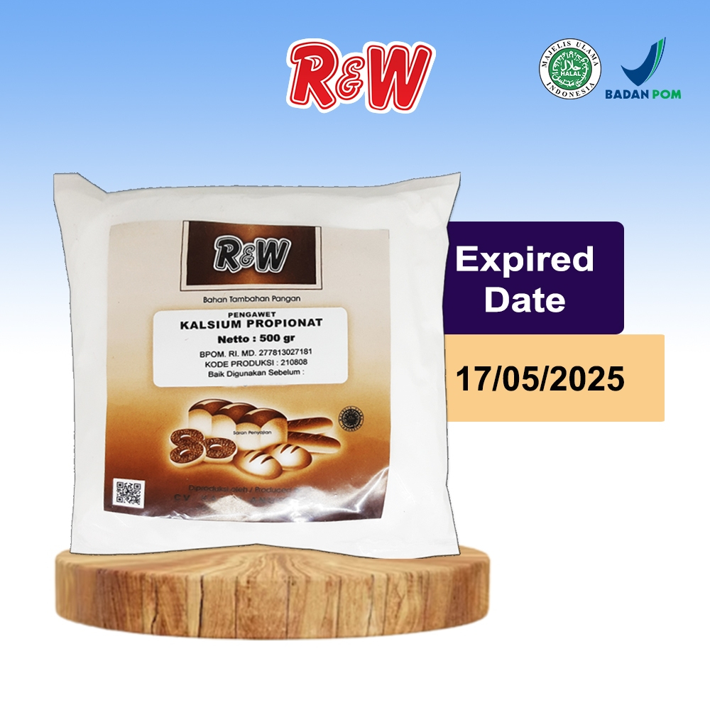 Jual Kalsium Propionat Pengawet Roti Kue Kering Rajawali R&W RW 500 g ...