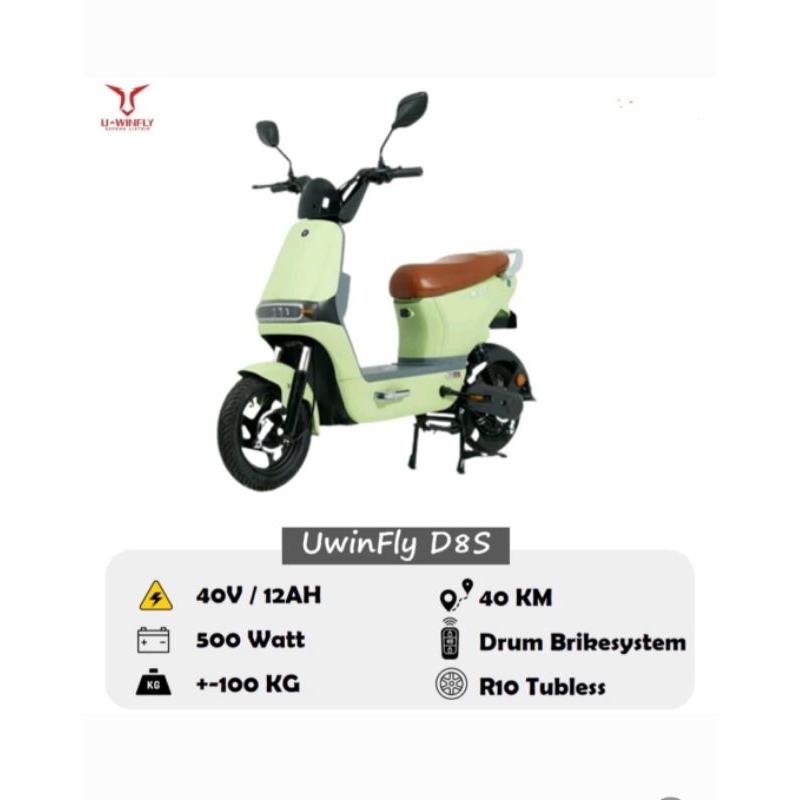 Jual SEPEDA LISTRIK U-WINFLY D8S | Shopee Indonesia