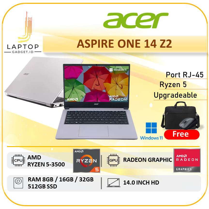 Jual Laptop Acer Aspire One Z14 Ryzen 5 3500 16GB 512GB SSD 14.0Inch | Shopee Indonesia