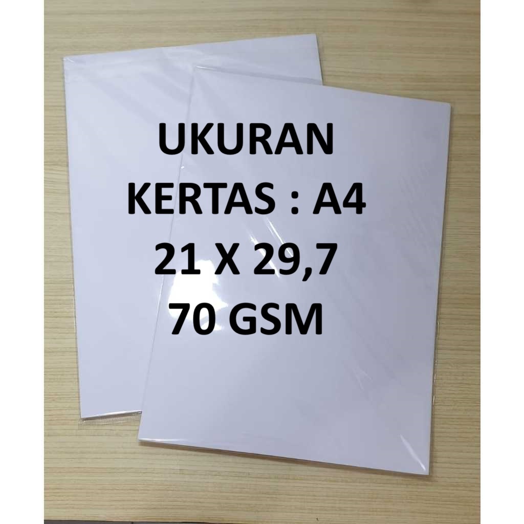 Jual Kertas print kertas fotocopy paper HVS A4 70 gram 70 gsm 50 lembar | Shopee Indonesia