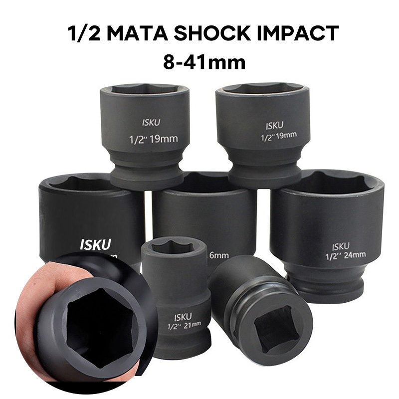 Jual ISKU Pendek Mata Socket Extention Impact 8 MM - 41 MM / Kunci Sok ...