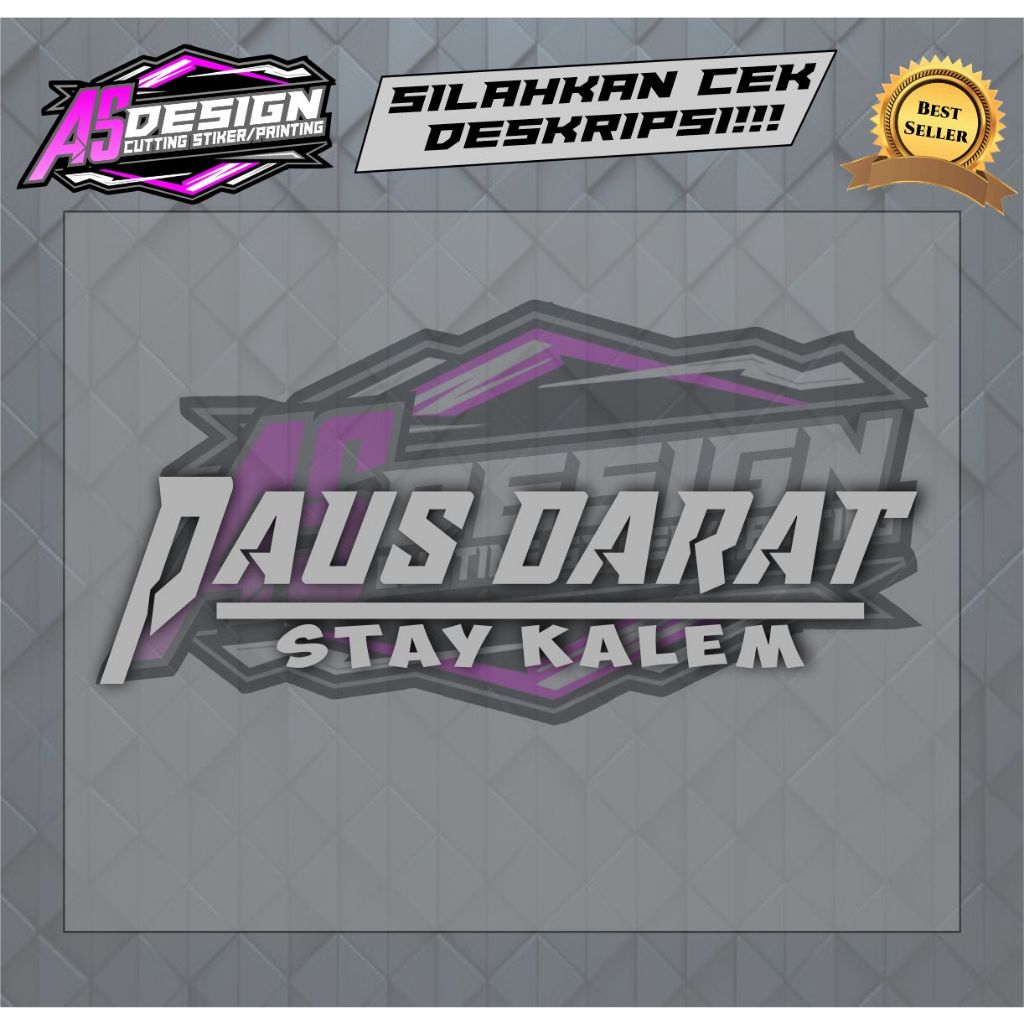 Jual STIKER PAUS DARAT STIKER CUTTING PAUS DARAT CUTTING STIKER ...