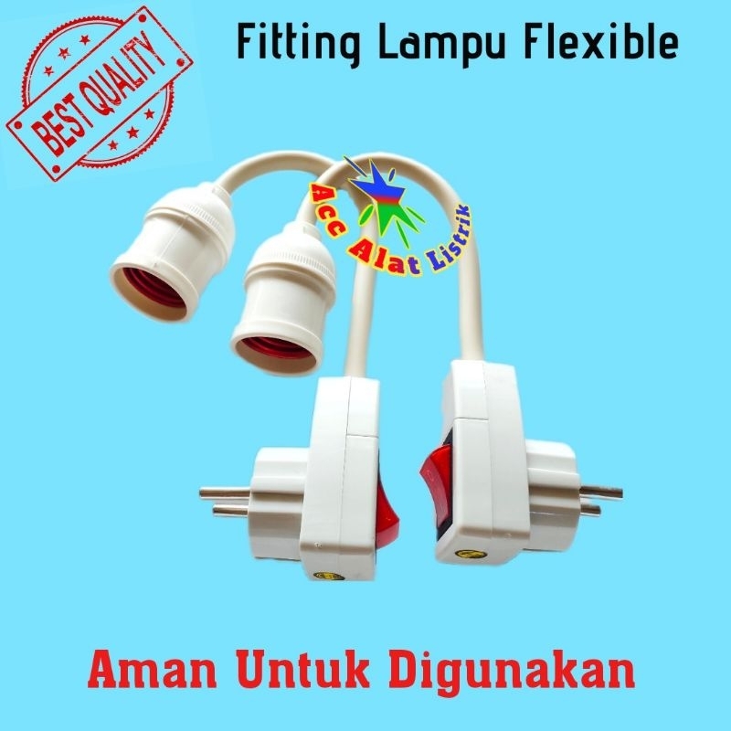 Jual Fitting Lampu Flexibel / Fitting Lampu Colok / Fitting Serbaguna ...