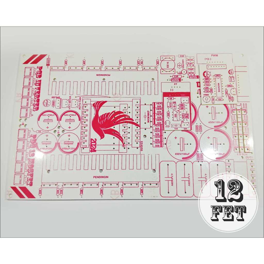 Jual Pcb inv-pdc 12 Mosfet Pcb FIBER | Shopee Indonesia