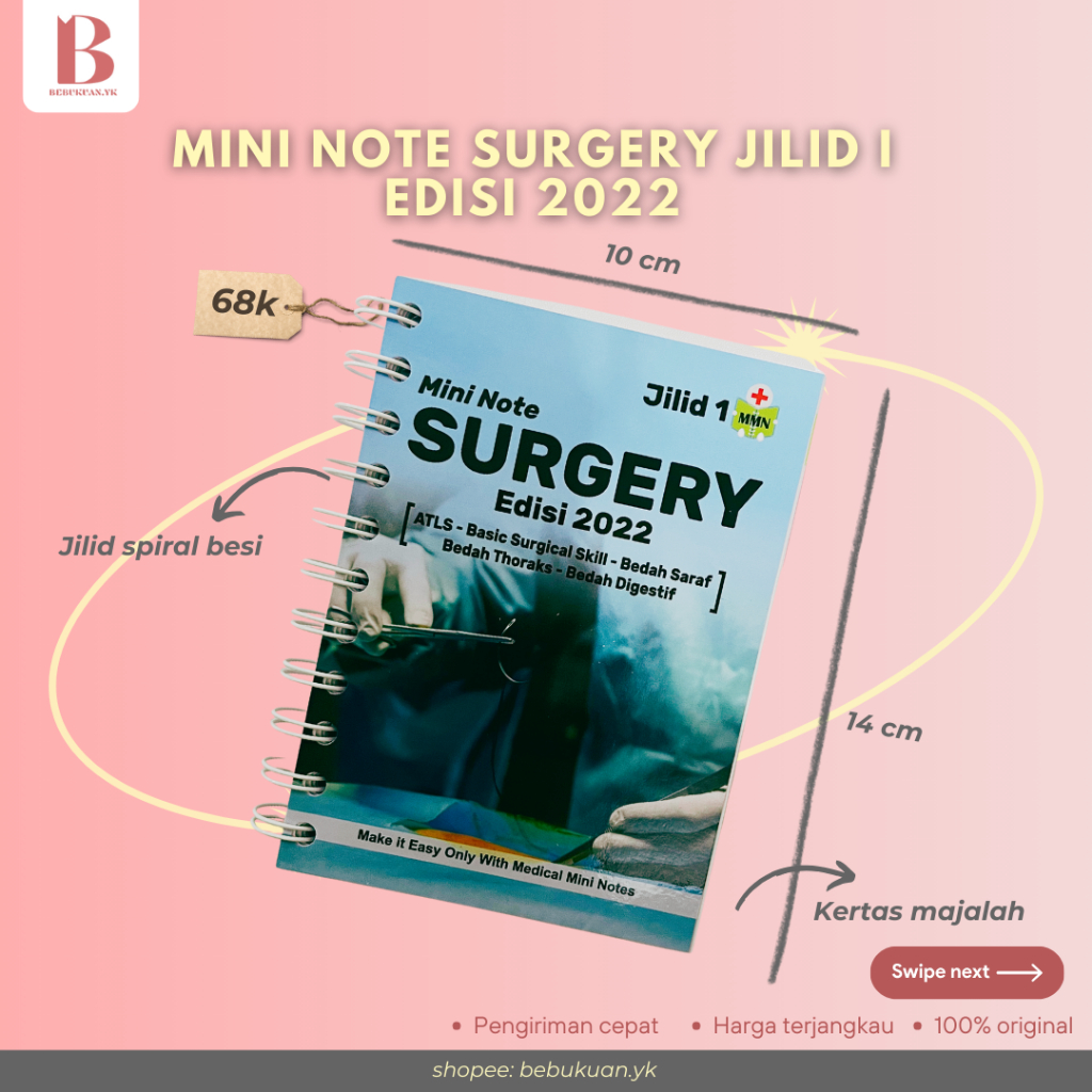 Jual Mini Note Surgery MMN Jilid 1 Edisi 2022 | Buku Bedah Kedokteran ...