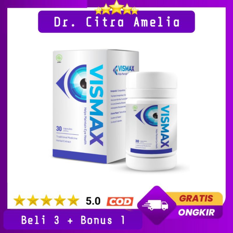Jual VISMAX Original Isi 30 Capsul | Obat Mata Minus Rabun Katarak ...
