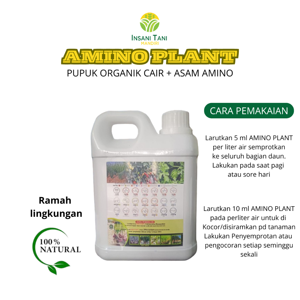 Jual Pupuk Organik Cair Asam amino Plus Nutrisi Tanaman Buah Dan Sayuran Bawang Merah 1liter ...