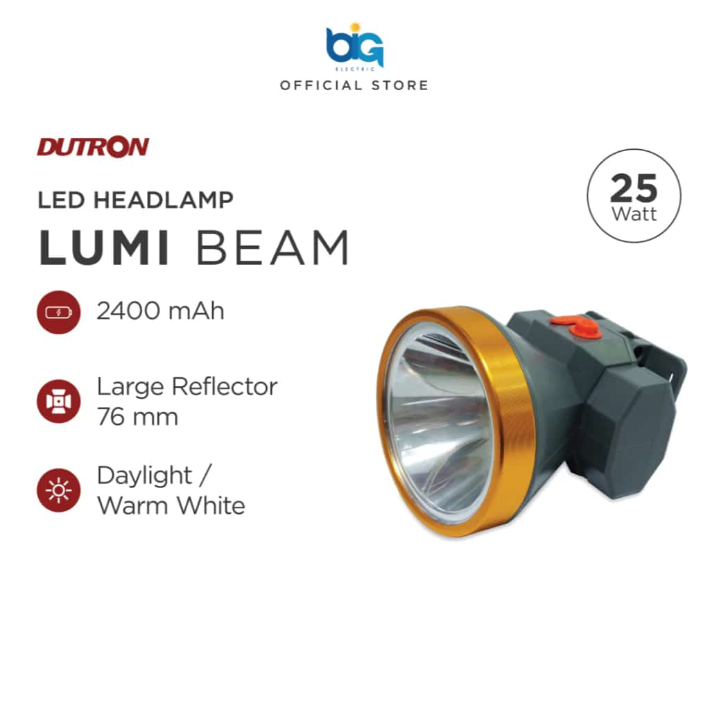Jual Senter Kepala DUTRON DT-U110 25 Watt LUMI BEAM | Shopee Indonesia