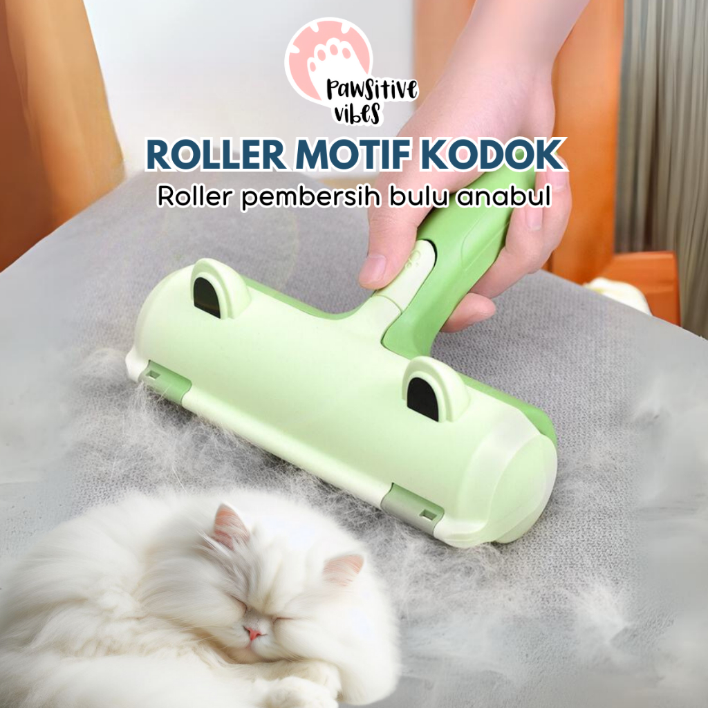 Jual Roller Pembersih Bulu Anjing Kucing Motif Kodok - Pet Hair Remover ...