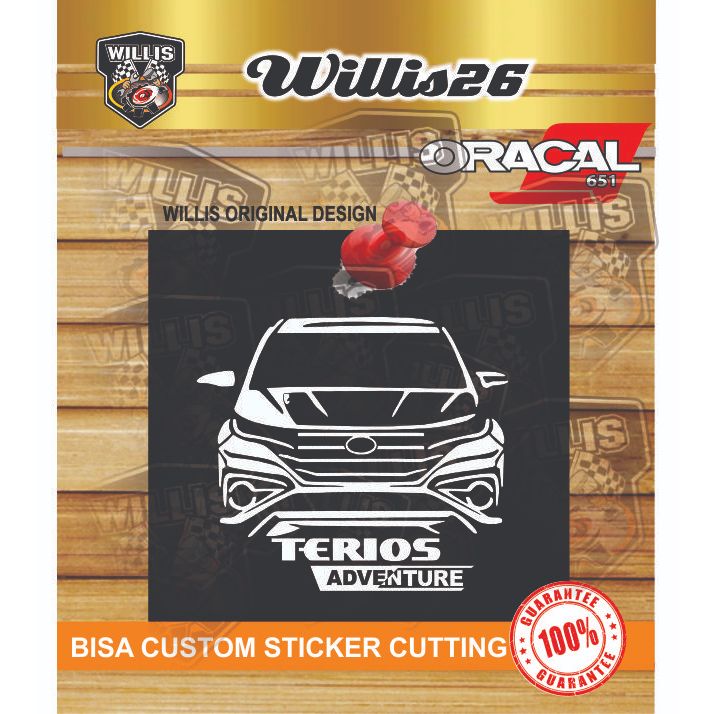 Jual Stiker cutting All New Terios Facelift Gen 2 Variasi Kaca mobil ...