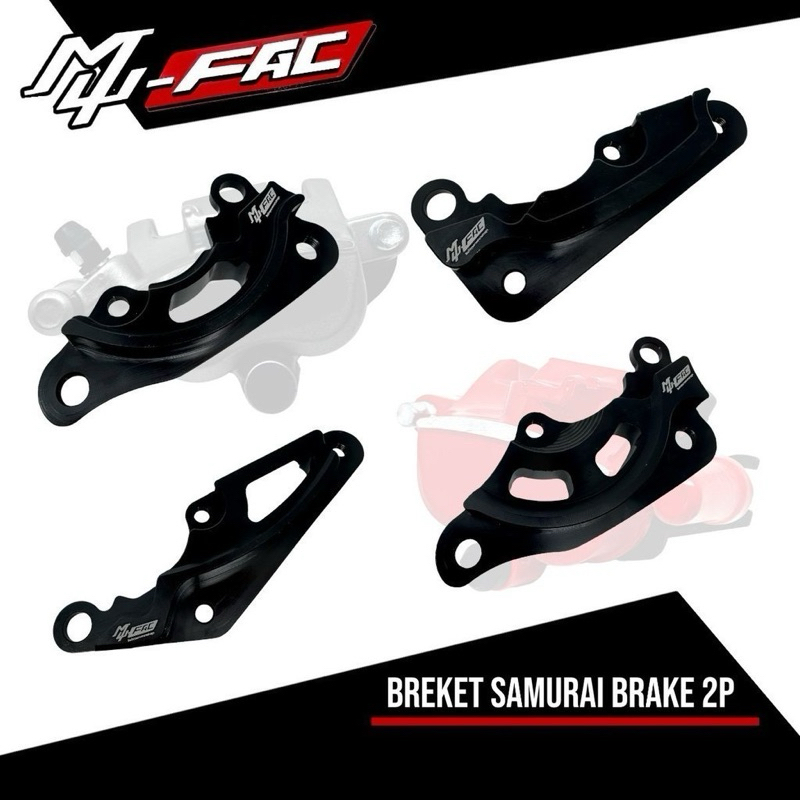 Jual Breket Kaliper 2 Piston Brake Samurai RCB Breket 2 Piston Mufac ...