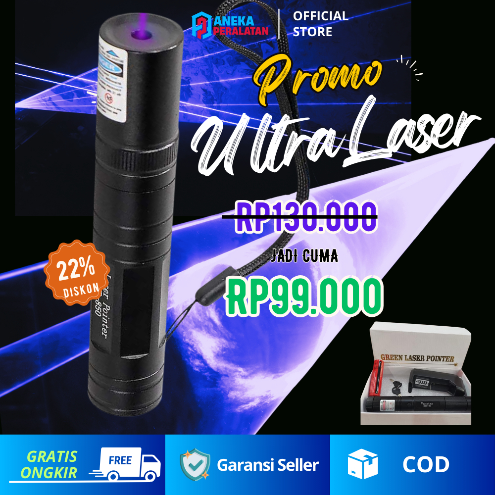 Jual UltraLaser Laser Pointer Purple Beam Laser Leser Ungu Purple Laser Pointer Jarak Jauh 303 ...