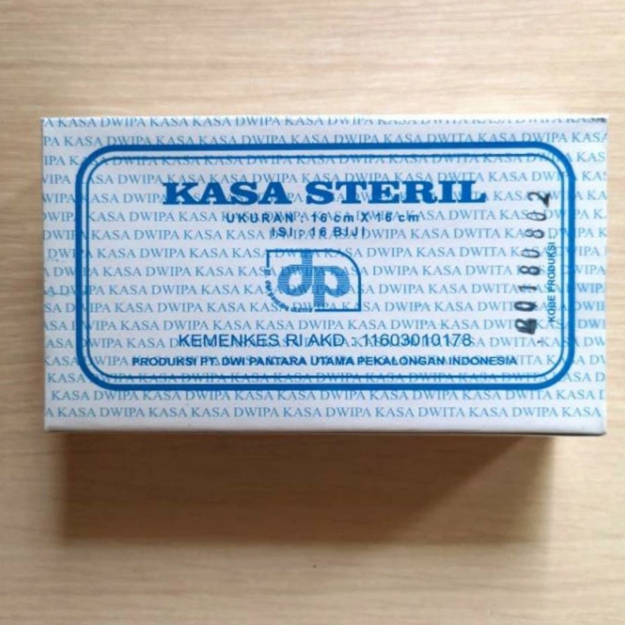 Jual Kasa Steril DWIPA 16x16 cm isi 16 Kassa seteril / Verban Steril ...