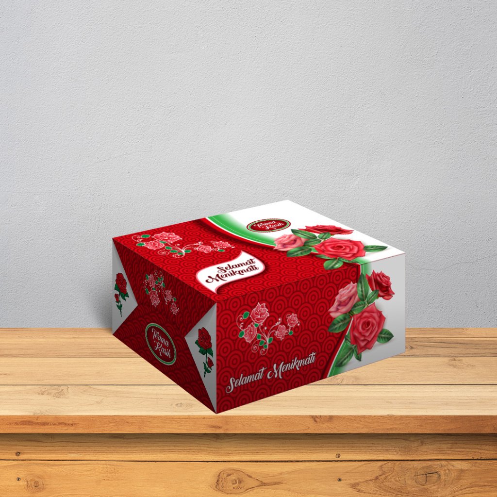 Jual Dus Kue Motif Mawar 12 X 16 cm / Kotak Snack / Kotak Kue | Shopee ...